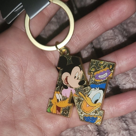 Disney | Accessories | Disney Gold Keychain With Character Design ...
